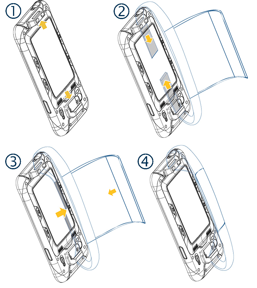 Attaching the handstrap